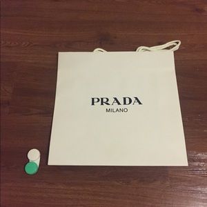 Prada | Bags | Authentic Prada Paper Shopping Bag | Poshmark